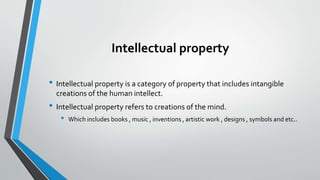 Intellectual property rights | PPTX