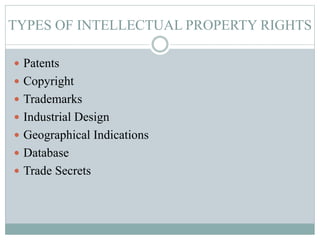 Intellectual Property Rights | PPTX | Business | Business and Finance