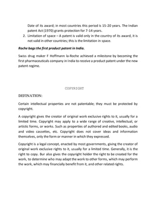 Intellectual property rights | DOCX