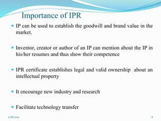 Intellectual property rights | PPTX