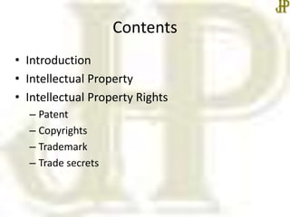 Intellectual property rights | PPTX