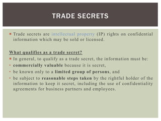 Intellectual property rights.Intellectual property rights ...