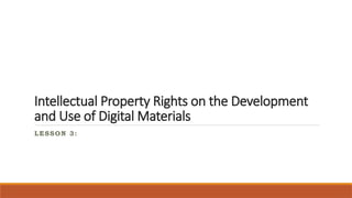 Intellectual Property Rights Fundamentals | PPTX