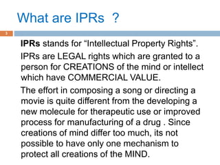 Intellectual property rights cp | PPTX