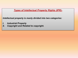 ntellectual property rights (IPR) | PPTX