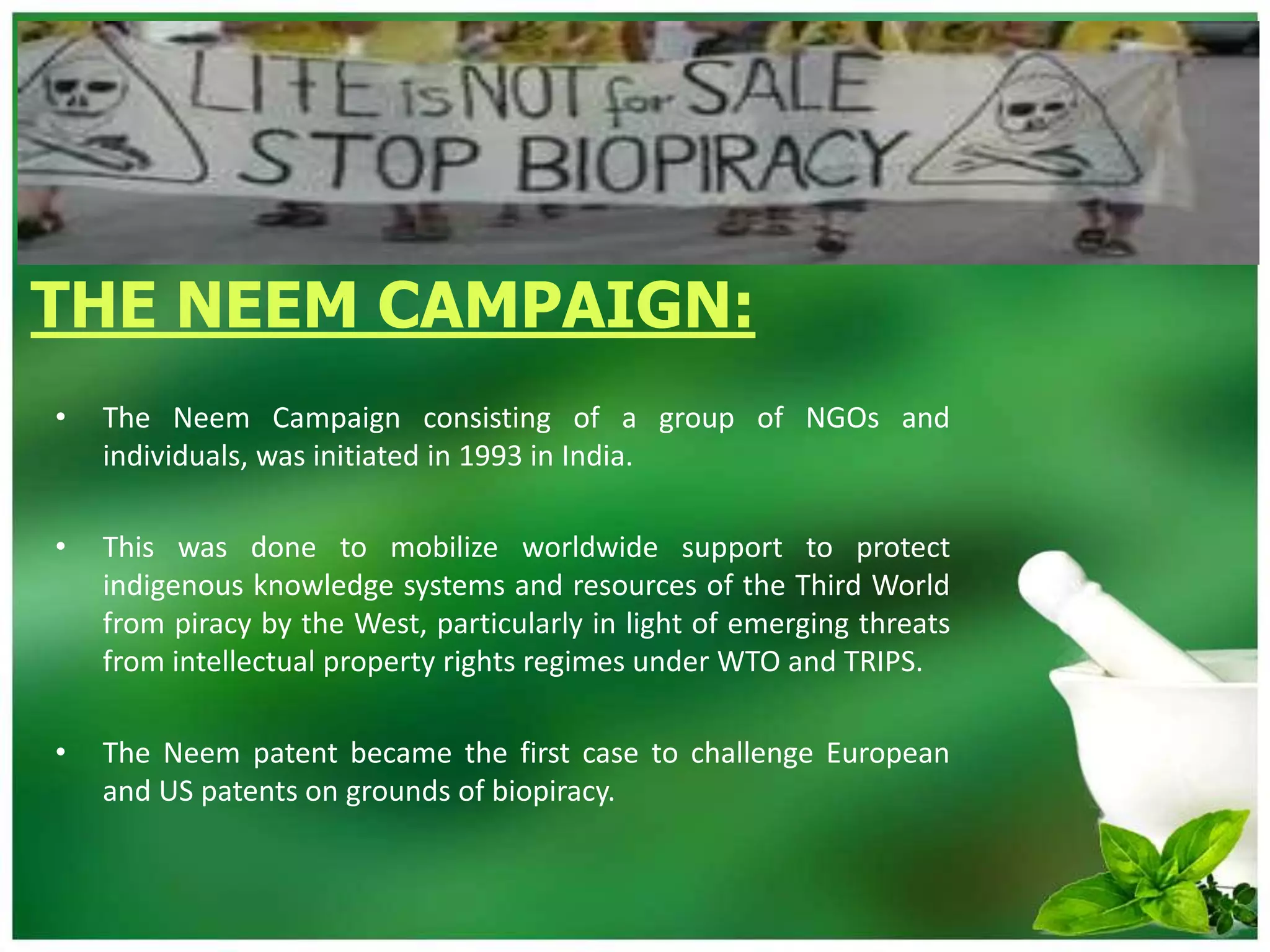 Intellectual property rights neem | PPTX