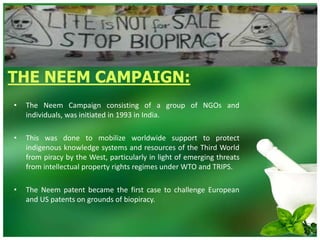 Intellectual property rights neem | PPTX