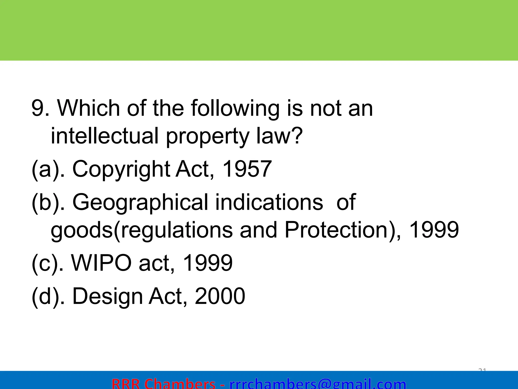 INTELLECTUAL PROPERTY RIGHTS - PPT. pptx | PPT