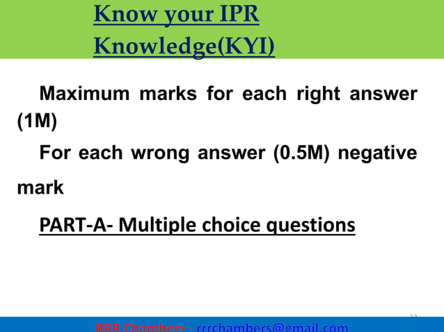 INTELLECTUAL PROPERTY RIGHTS - PPT. pptx | PPT