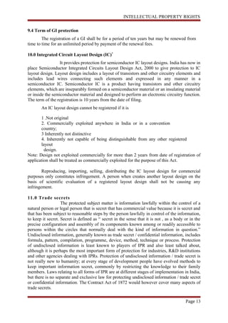 Intellectual property rights (2) | DOC | Business | Business and Finance