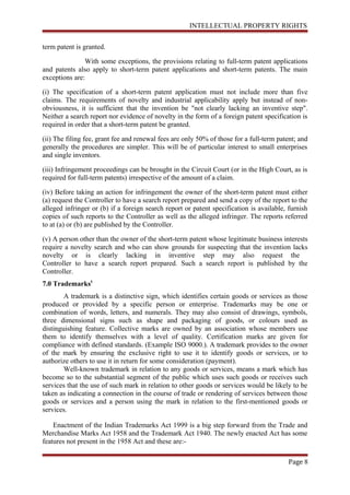 Intellectual property rights (2) | DOC | Business | Business and Finance