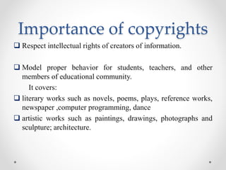 Intellectual property rights and dealing with their acts | PPTX