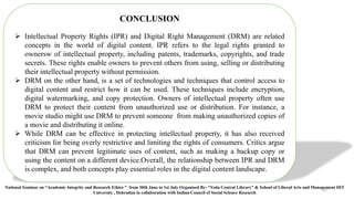Intellectual Property Rights (IPR) and Data Right Management ...