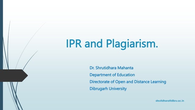 Intellectual Property Rights and Plagiarism.pptx | Desktop Publishing ...