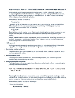 Intellectual Property Rights and the Fashion Industry (1).docx