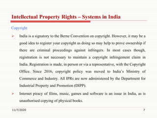 Intellectual Property Rights in India | PDF | Business | Business and ...