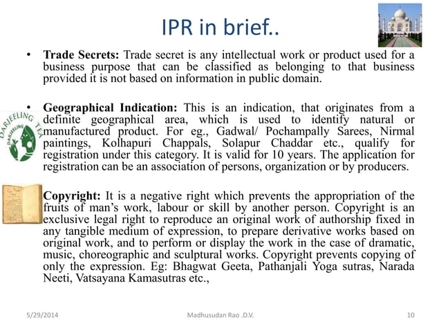 Intellectual Property Rights (IPR) | PPTX | Business | Business and Finance