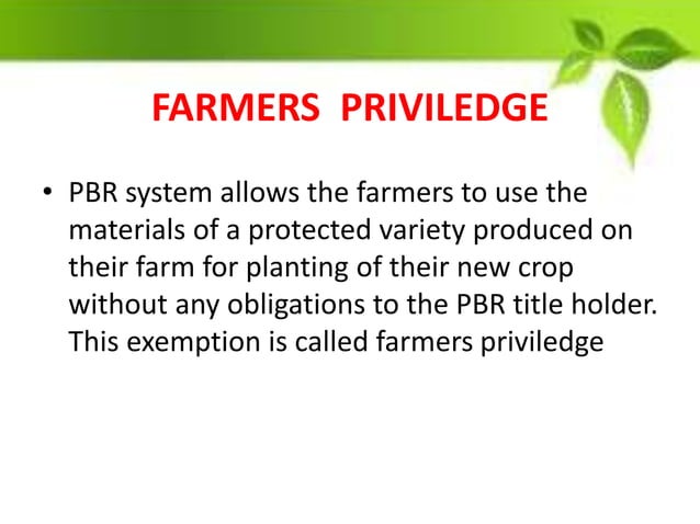 Intellectual property rights(ipr) | PPTX | Agriculture | Industries