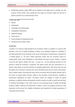 Intellectual property rights (IPR) | PDF