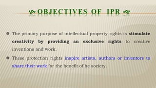 Intellectual property rights (ipr) | PPT