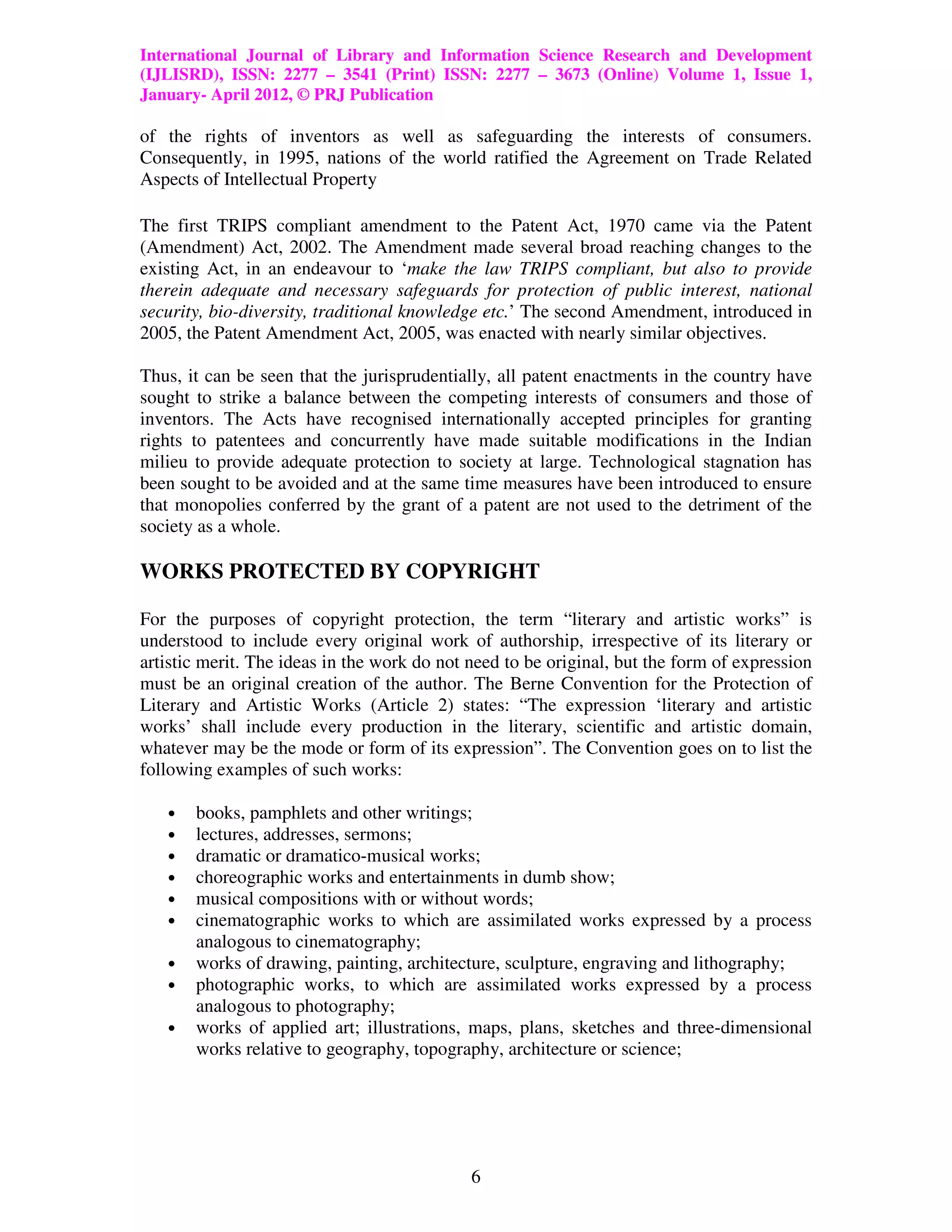 Intellectual property rights (ipr) in | PDF