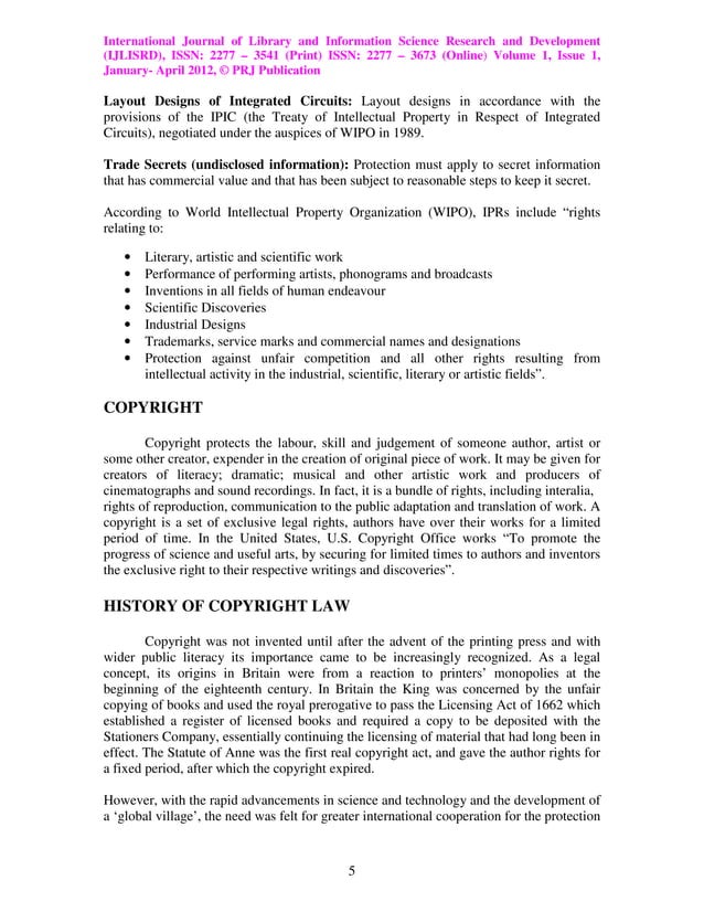 Intellectual property rights (ipr) in | PDF | Databases | Computer ...