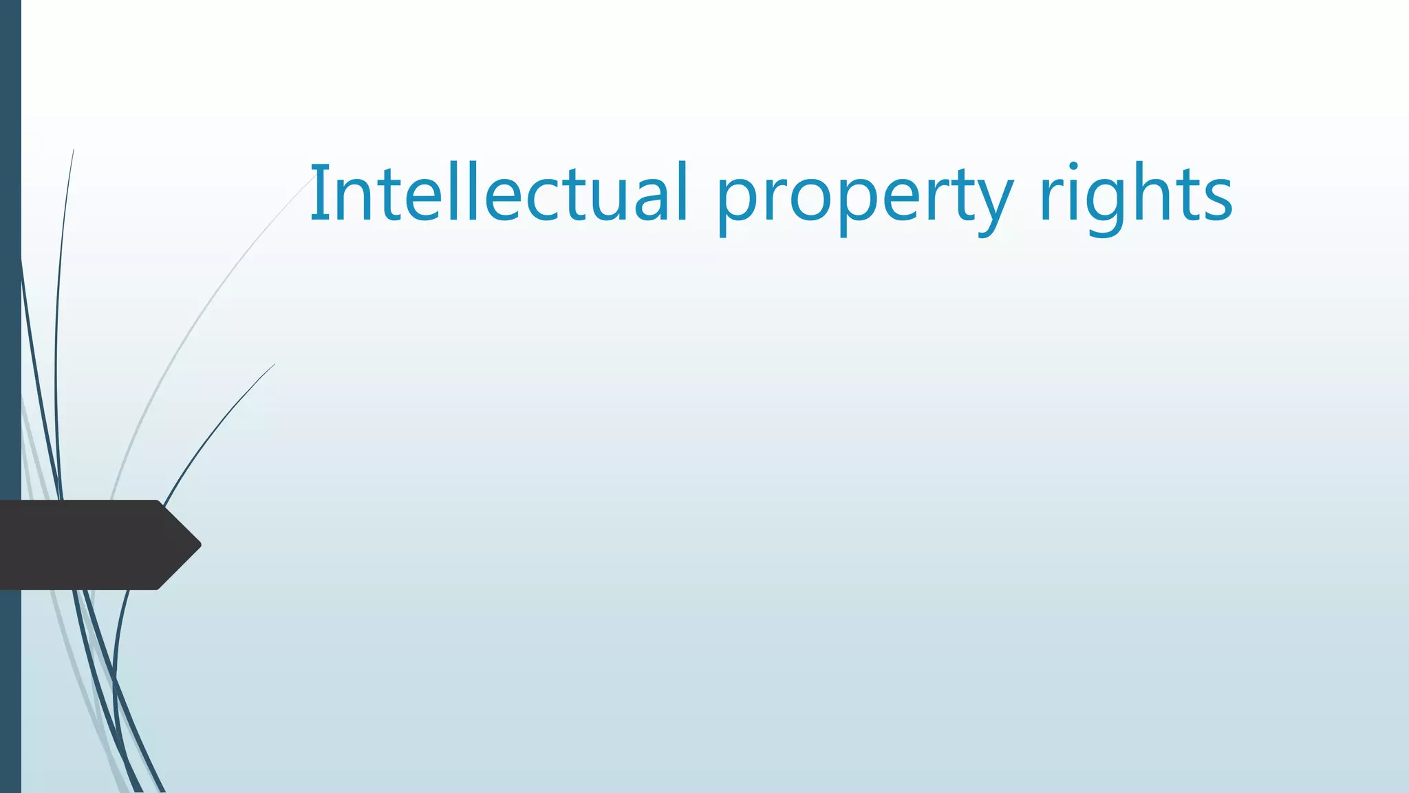 Intellectual property rights | PPTX