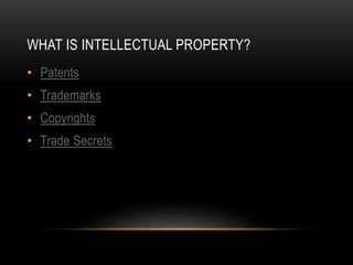 Intellectual property strategies for startups | PPTX