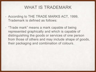 Trademark Intellectual Property Law | PPTX