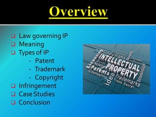 Intellectual property with case study | PPTX