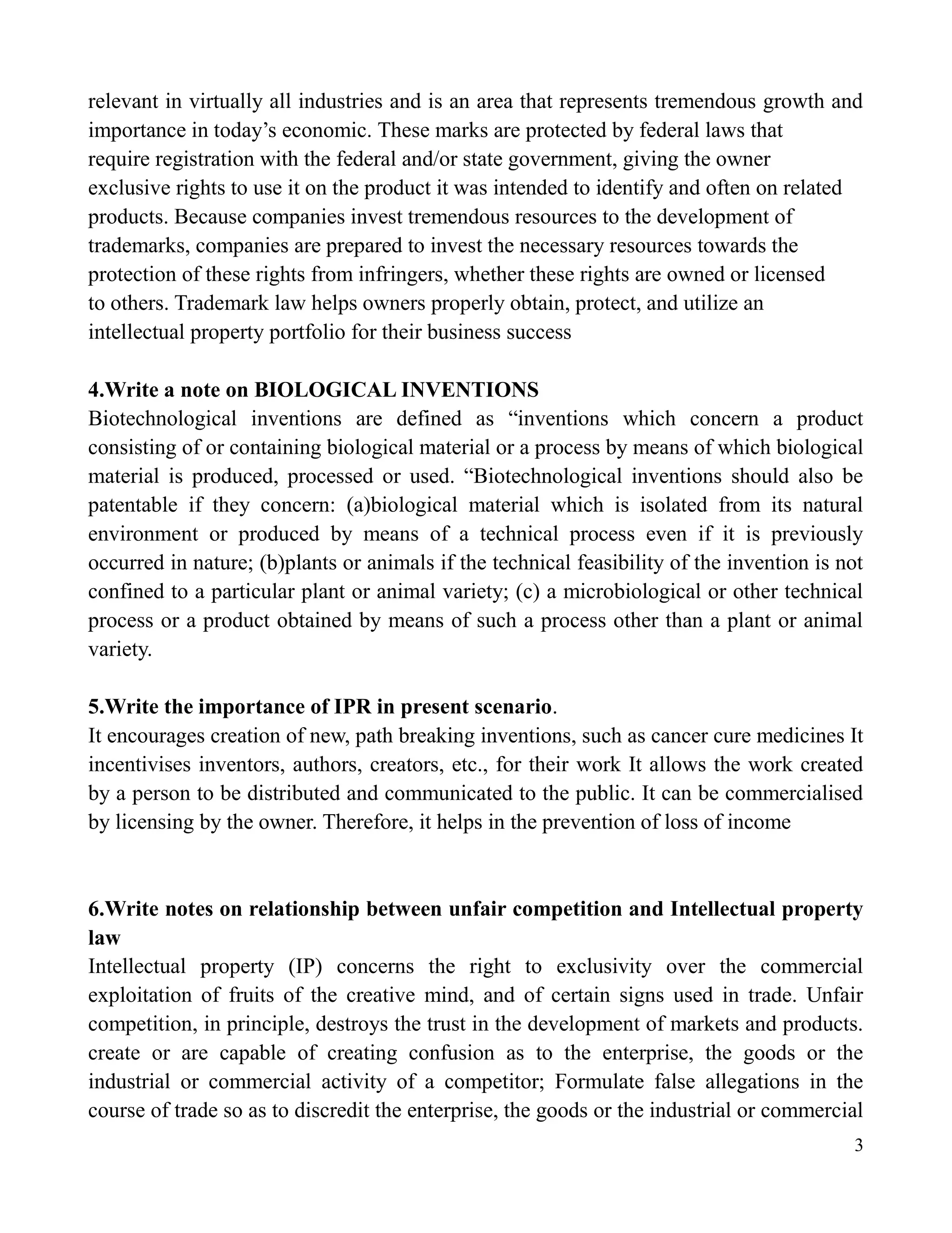 Intellectual property Rights with question answers.doc