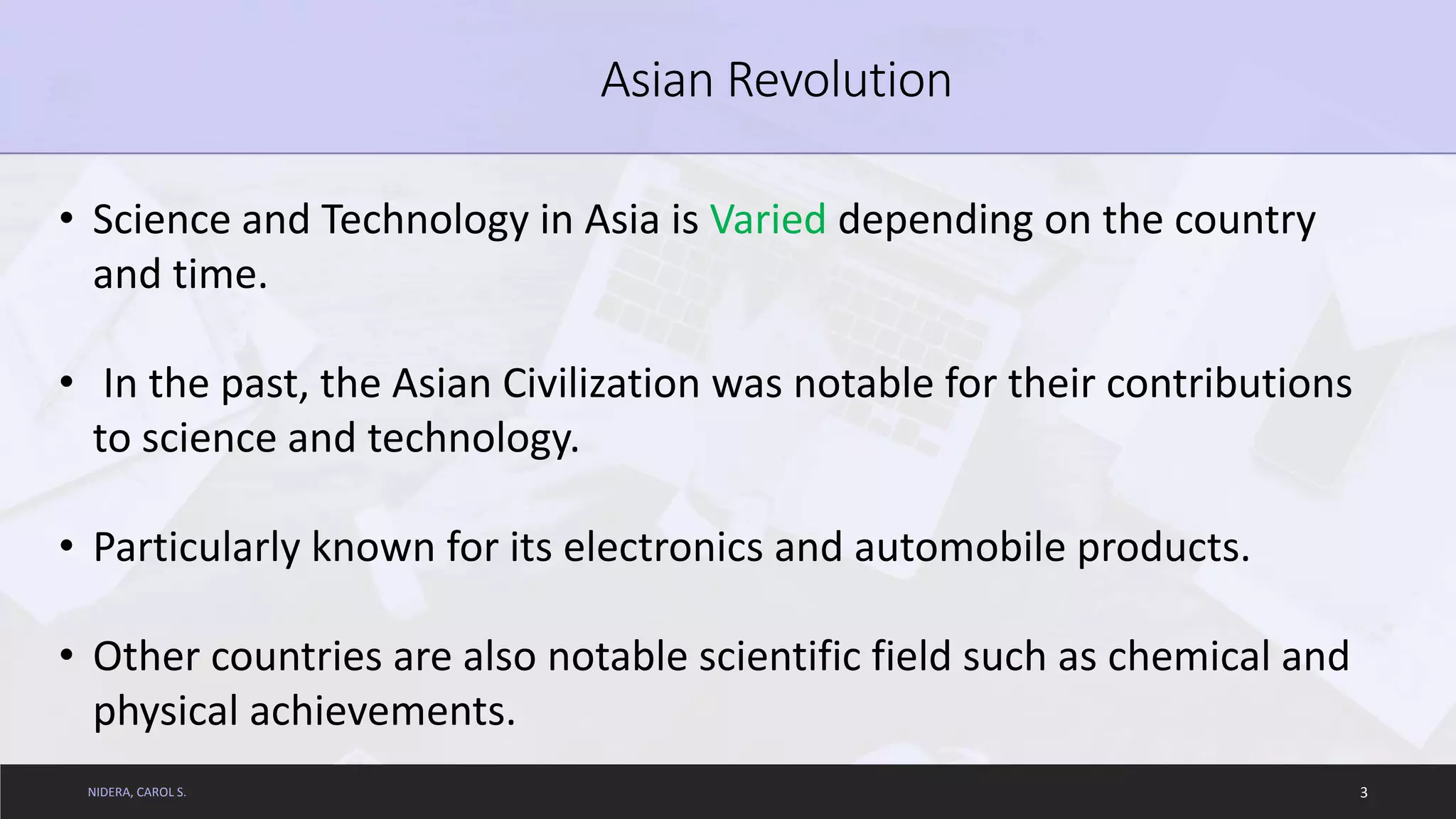 Intellectual revolution in asian (carol | PPTX