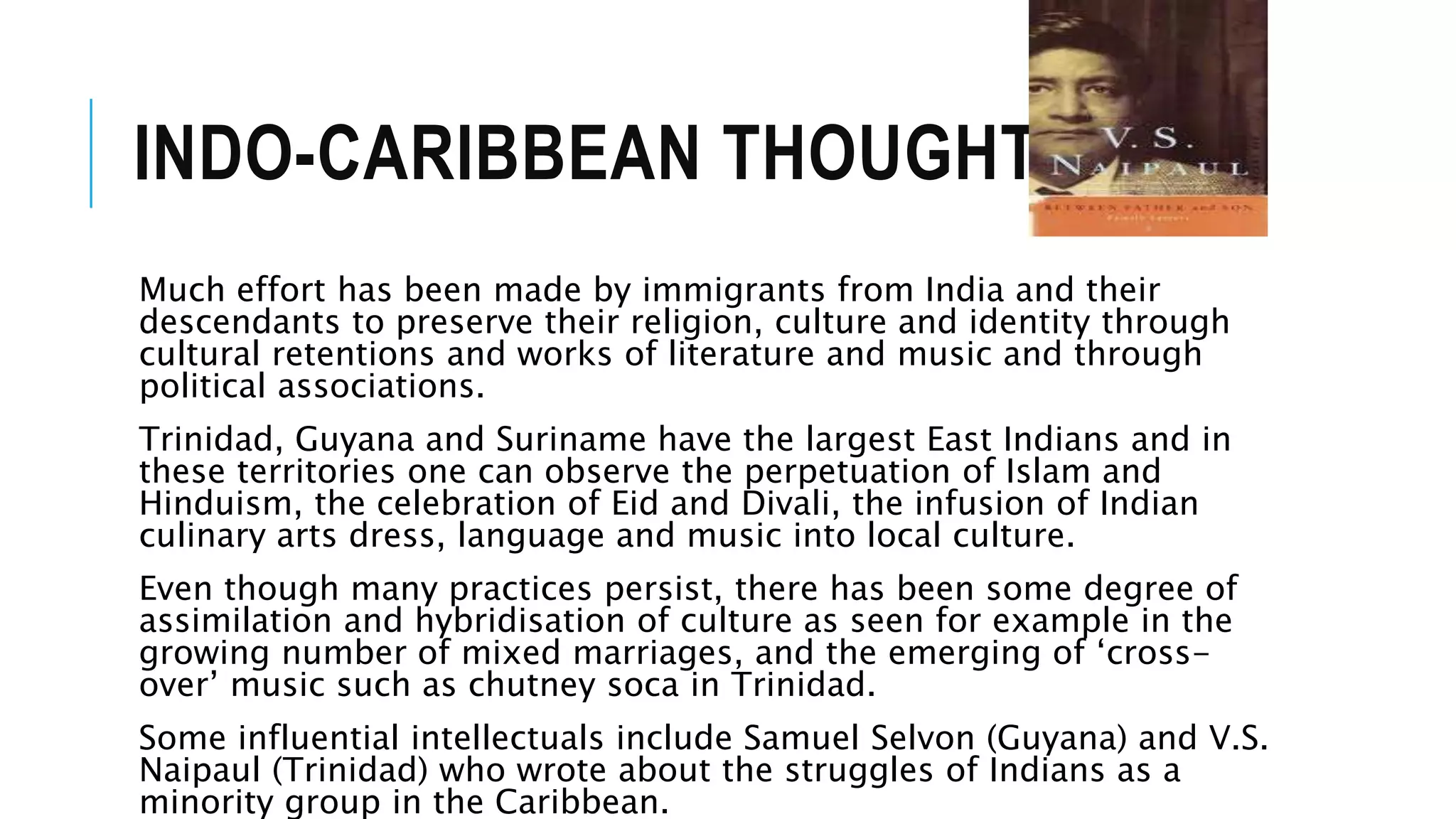 Intellectual traditions - Caribbean Studies | PPTX