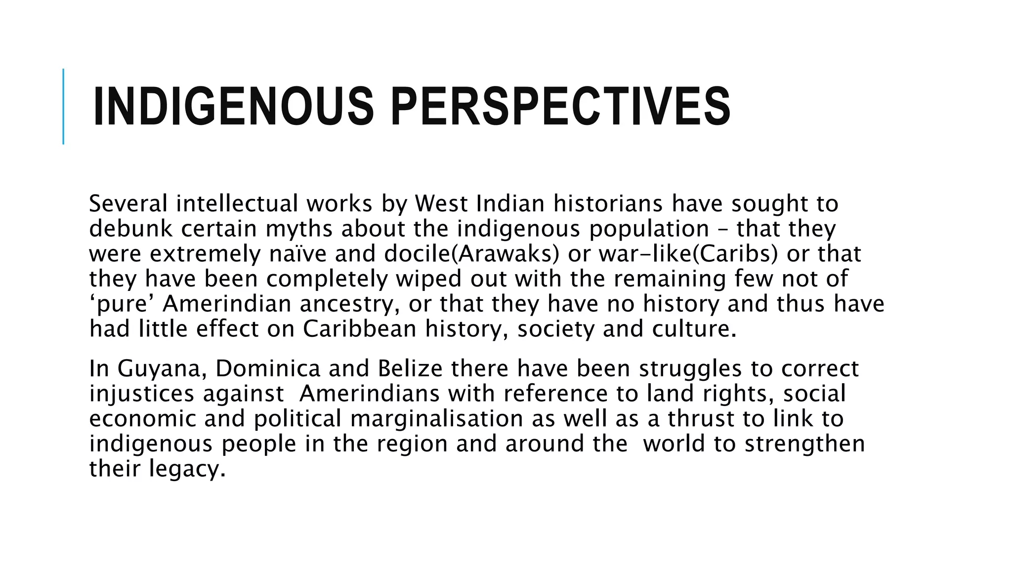 Intellectual traditions - Caribbean Studies | PPTX