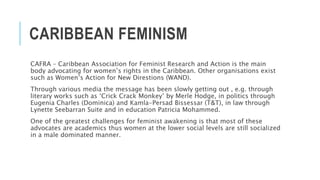 Intellectual traditions - Caribbean Studies | PPTX