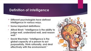 Understanding Intelligence: Concepts, Theories, and Types | PPTX