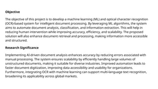 Intellegent_Document_Analysis using machine learning | PPT