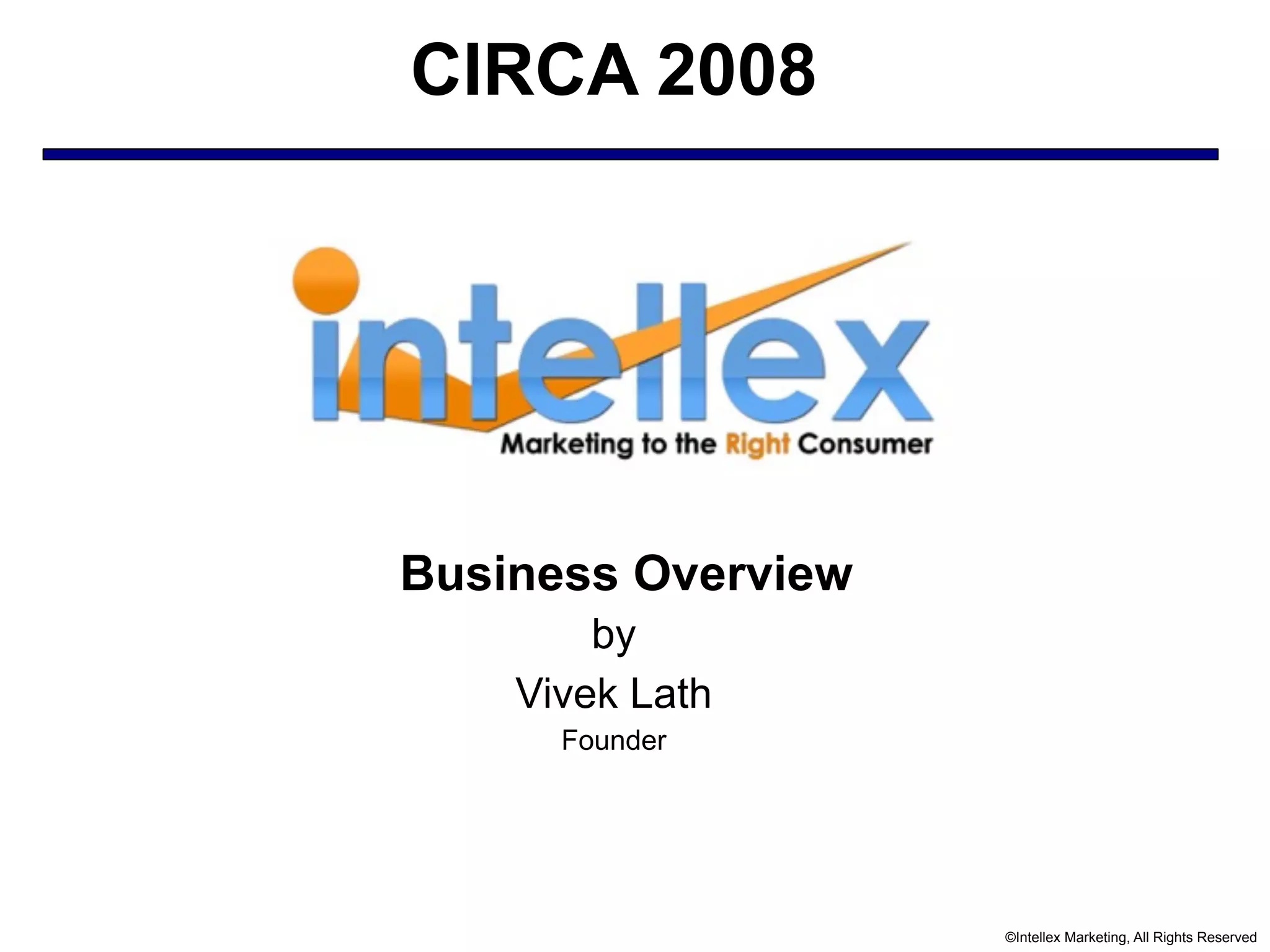 Intellex Marketing Business Plan | PPT
