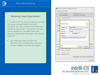 intelli-CTi for Dynamics 365 Version 4.2 Product Tour | PPT