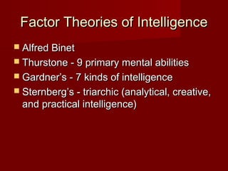Intelligence | PPT