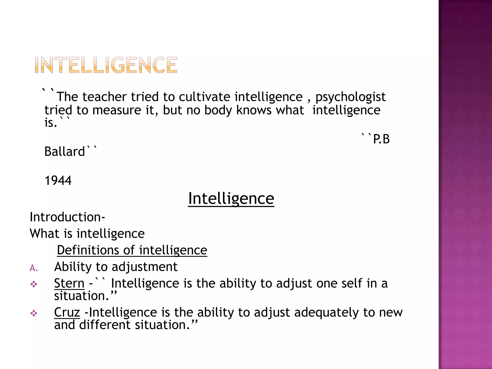 Intelligence | PPTX