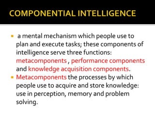 Intelligence | PPT