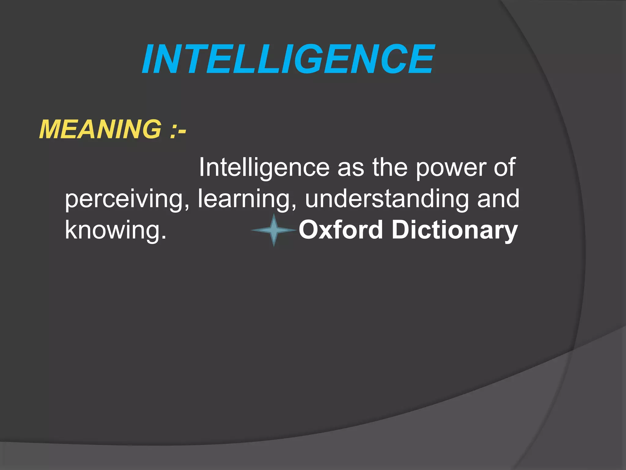 Intelligence | PPTX