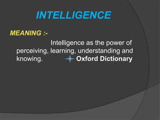 Intelligence | PPTX