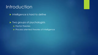 Intelligence | PPT