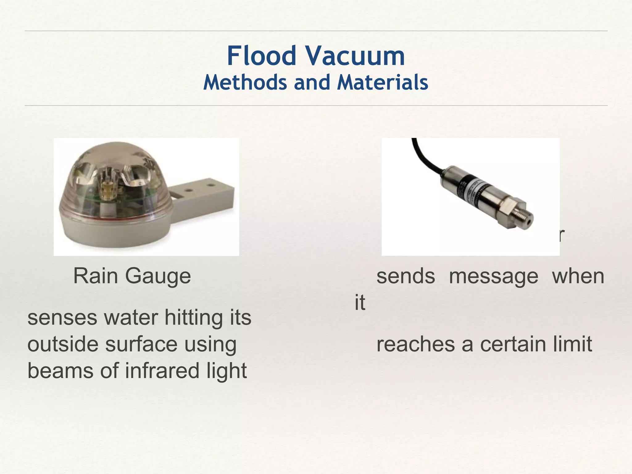 Smart Sensors, Flood Vacuum | PPTX