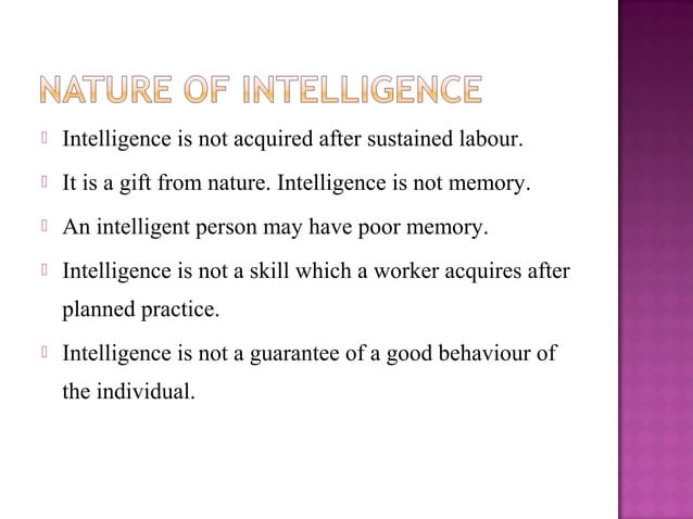 Intelligence | PPT