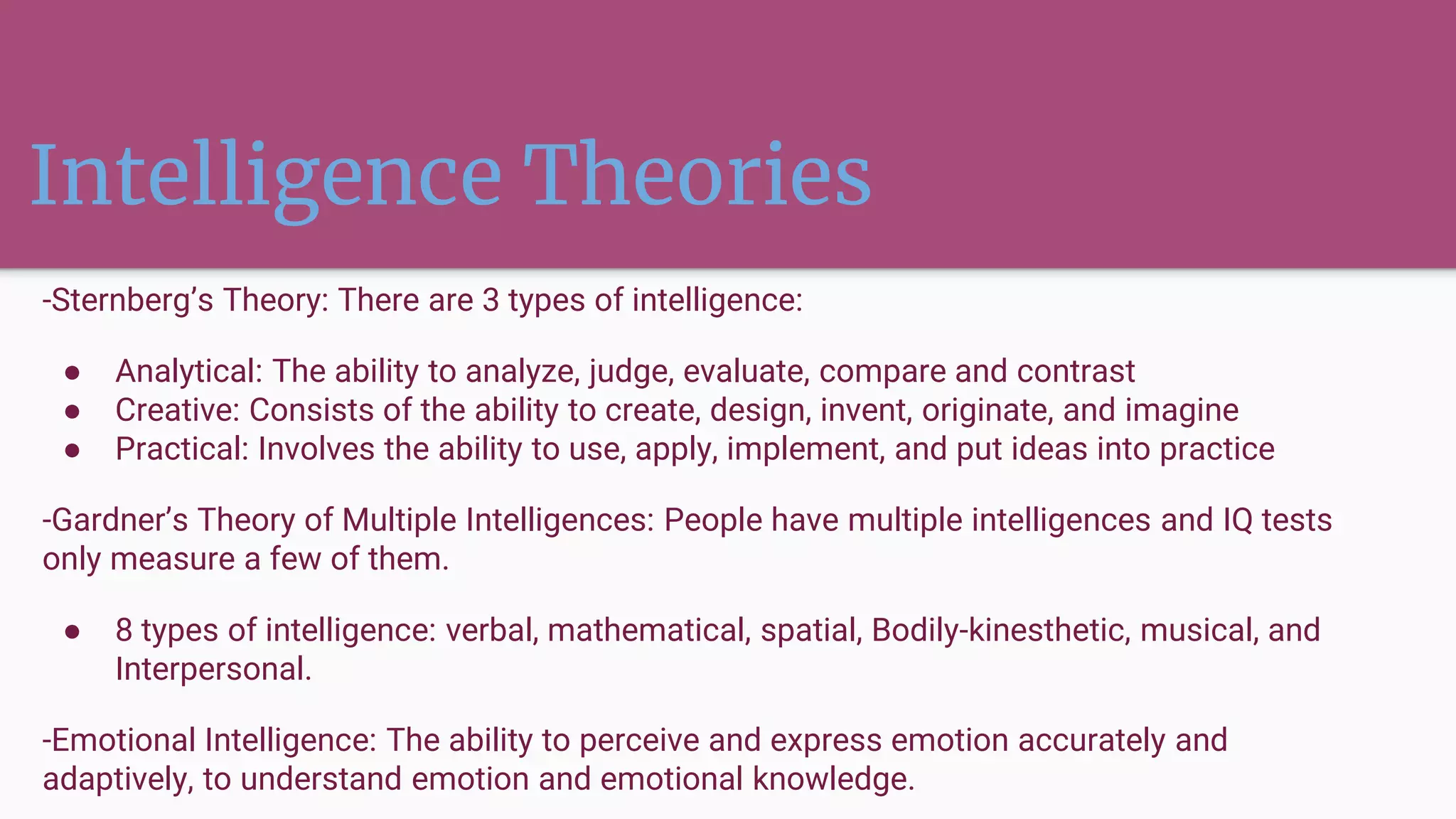 Intelligence | PPTX