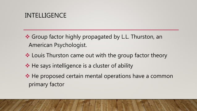 Intelligence | PPT