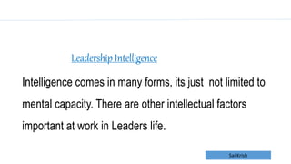 Leadership Intelligence | PPT